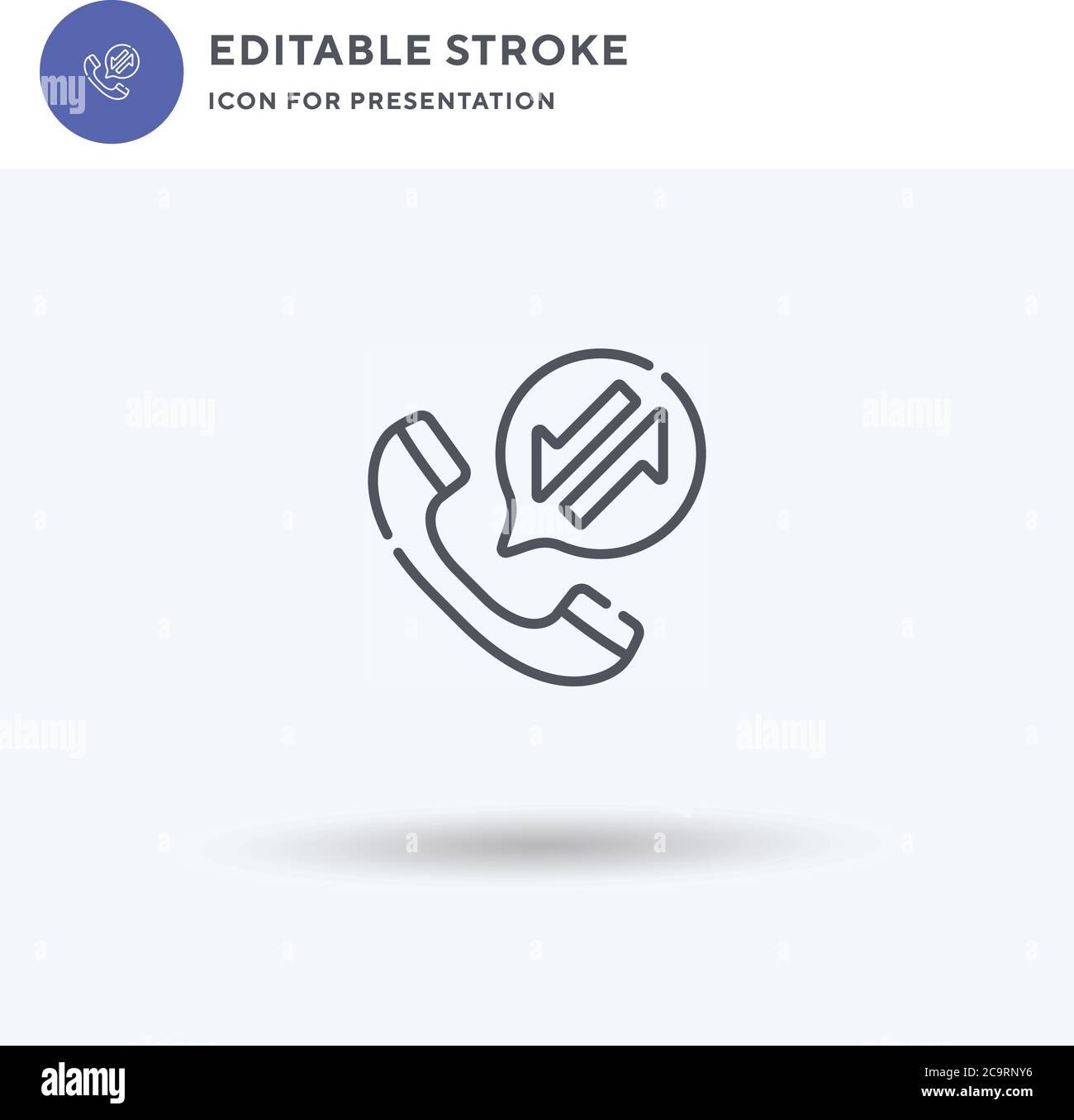 Two Way Communication icon vector, filled flat sign, solid pictogram ...