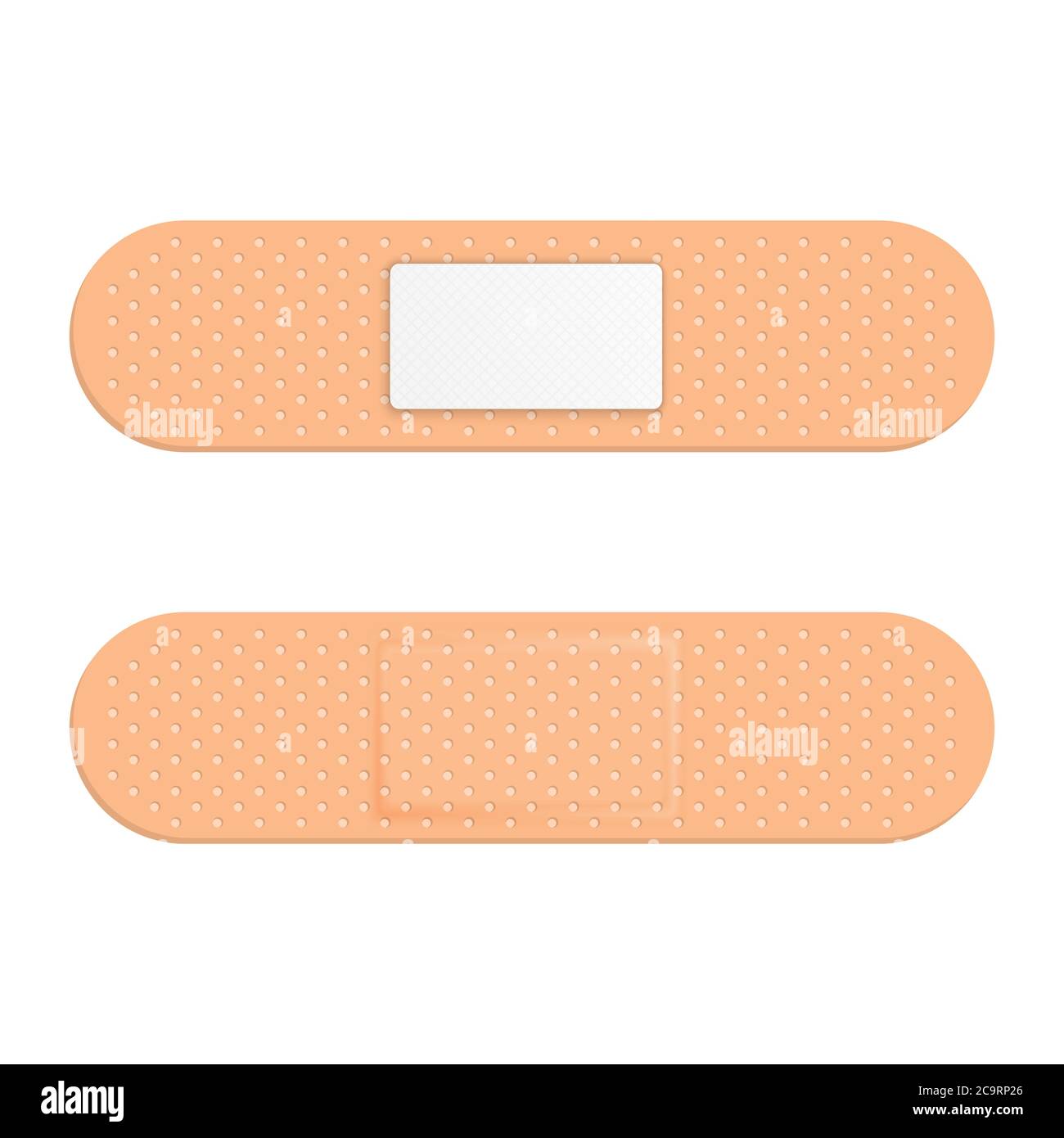 Vector 3d Realistic Medical Patch Icon Set Closeup Isolated on White Background. Design Template ...