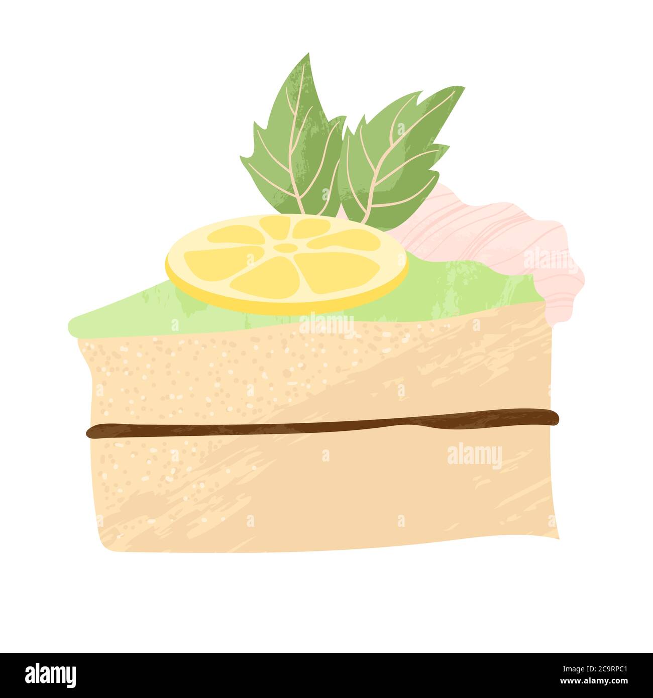 Gourmet Lemon Pie Stock Vector Images - Alamy