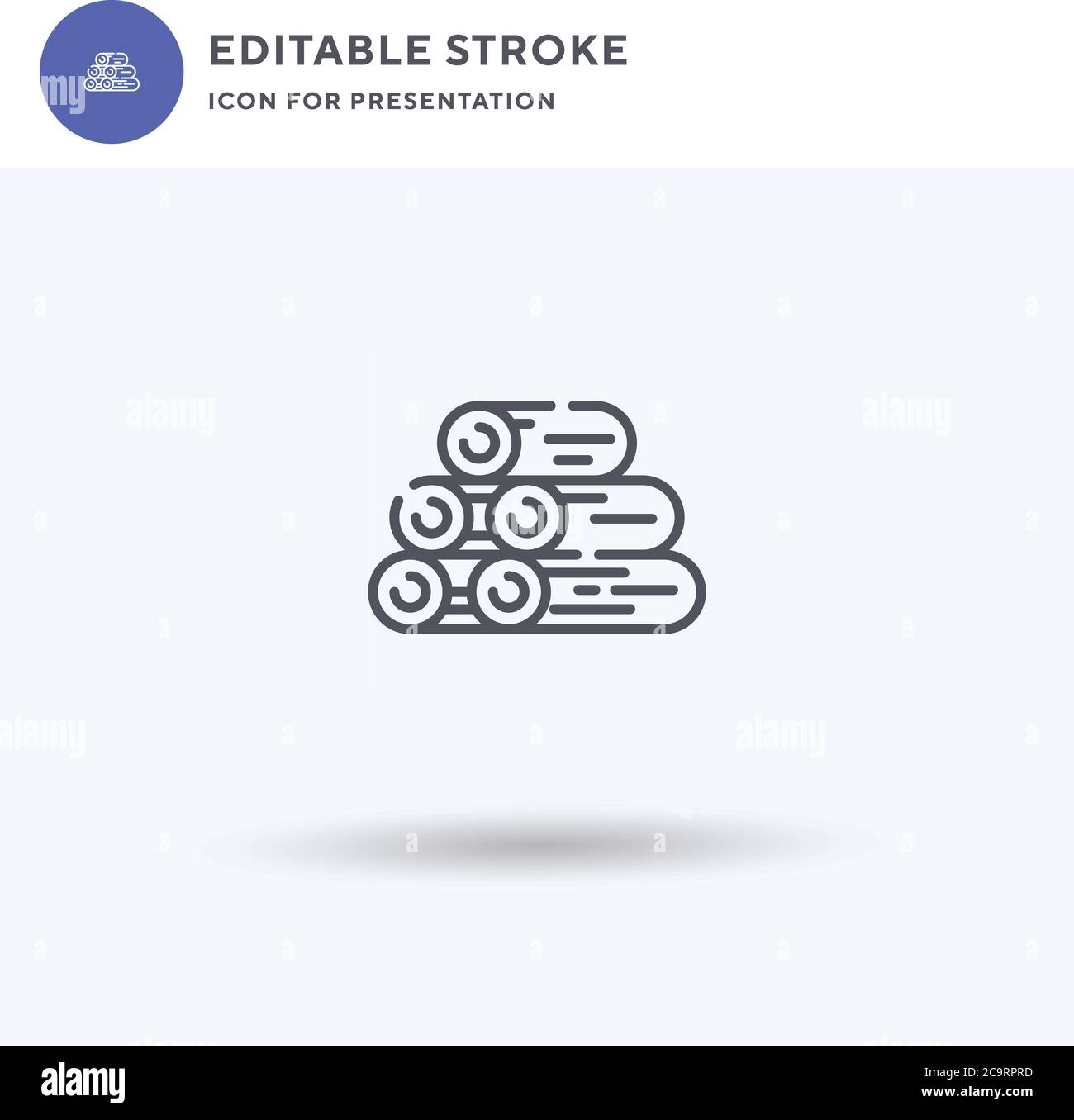 Trunks icon vector, filled flat sign, solid pictogram isolated on white, logo illustration ...