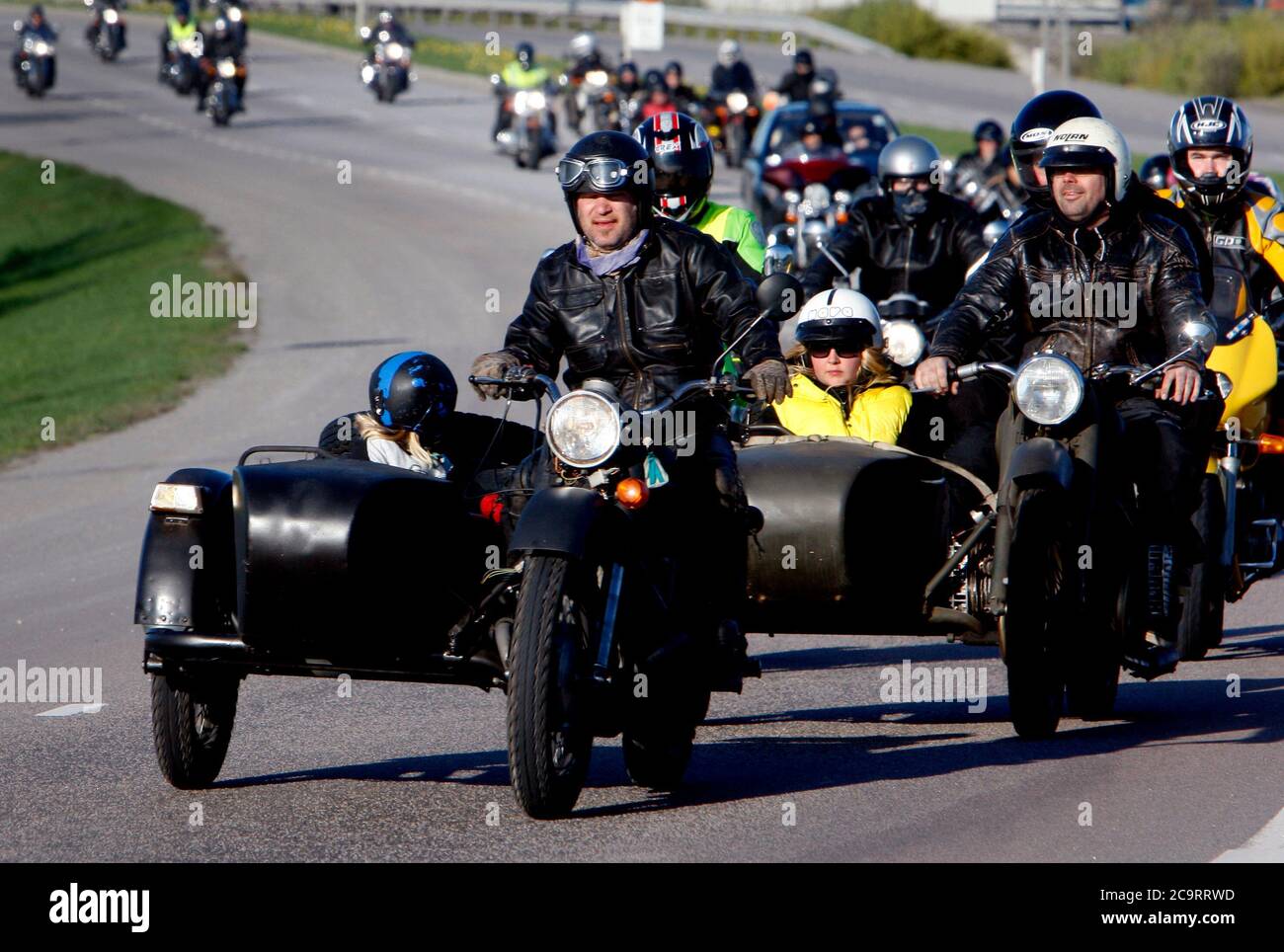 The motorcycle procession between Linköping and Skänninge is a sure ...