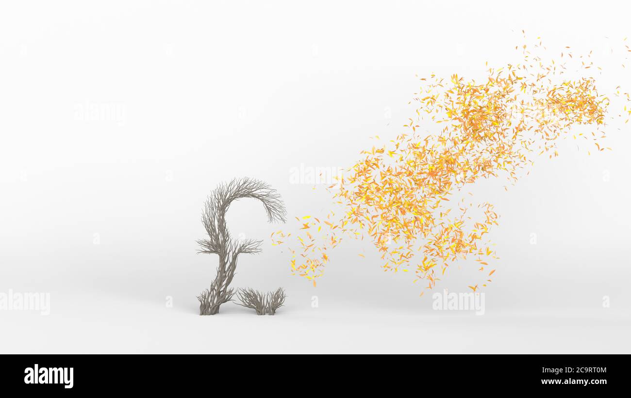Growing Tree in a shape of a pound sign. 3D rendering Stock Photo - Alamy