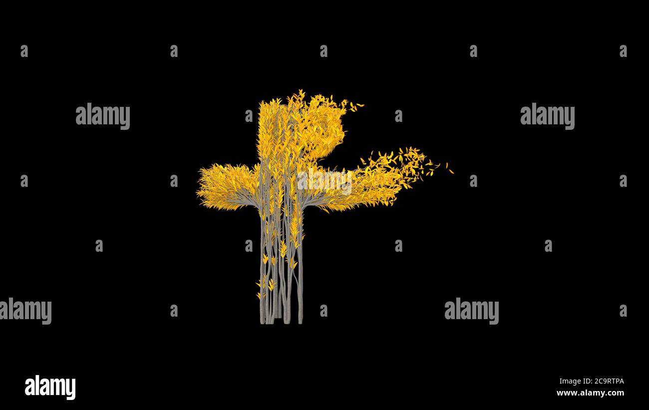Growing Tree in a shape of a Cross. Eco Concept. 3D rendering Stock ...