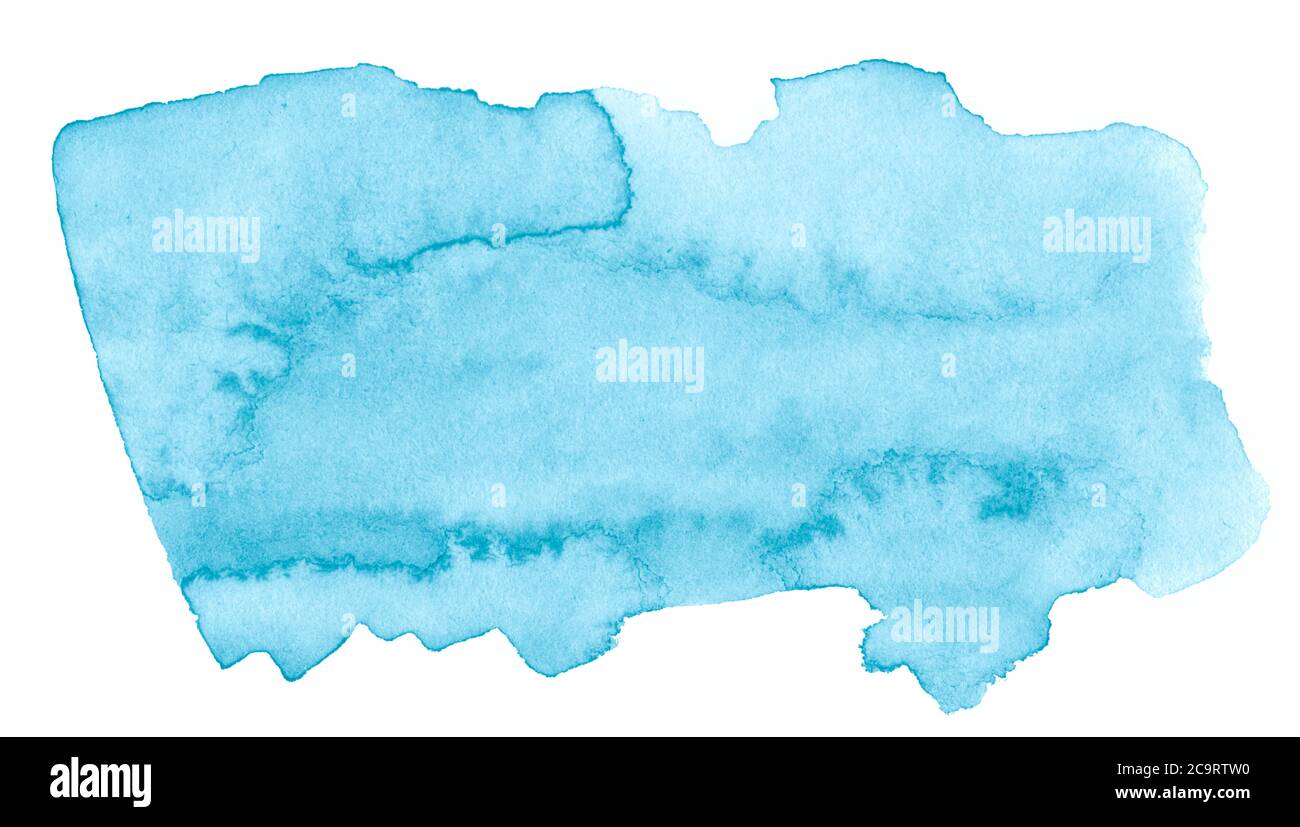 Sea blue watercolor isolated spots. Watercolor background for design ...