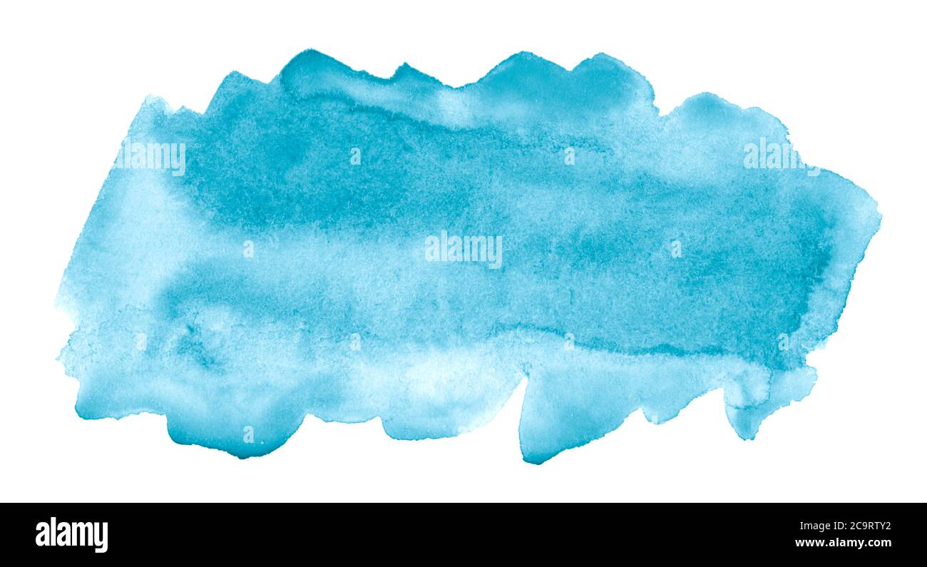 Sea blue watercolor isolated spots. Watercolor background for design ...