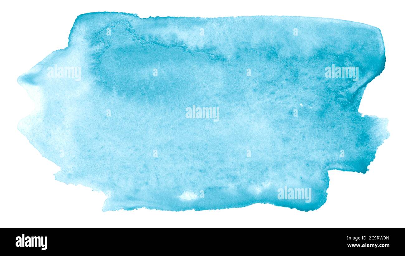 Sea blue watercolor isolated spots. Watercolor background for design ...