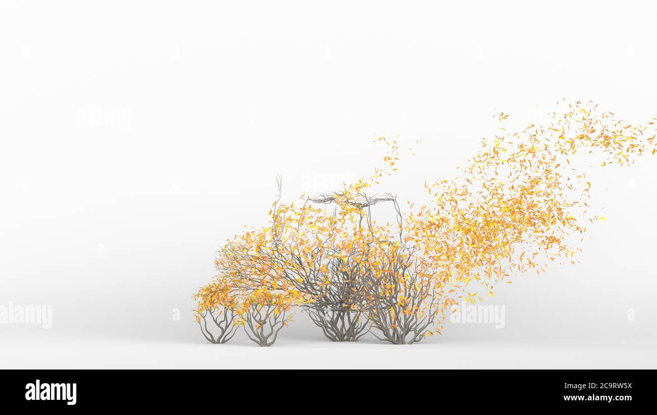Growing Tree in a shape of Tractor. Eco Concept. 3D rendering Stock ...