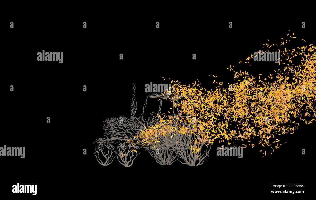 Growing Tree in a shape of Tractor. Eco Concept. 3D rendering Stock ...