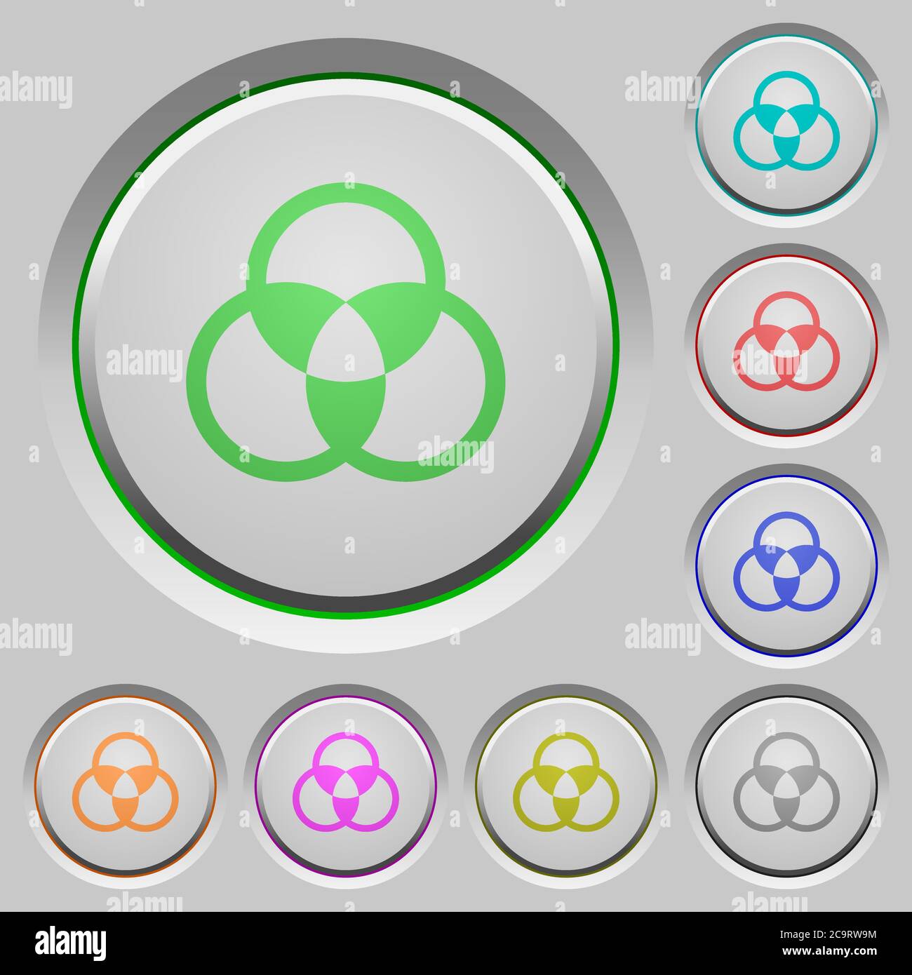 Mixing colours Stock Vector Images - Alamy