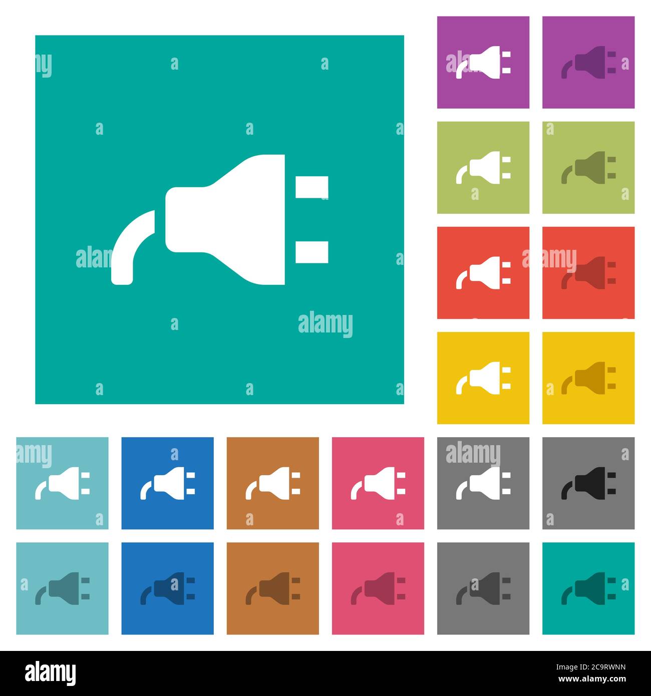Plug icon variations Cut Out Stock Images & Pictures - Alamy