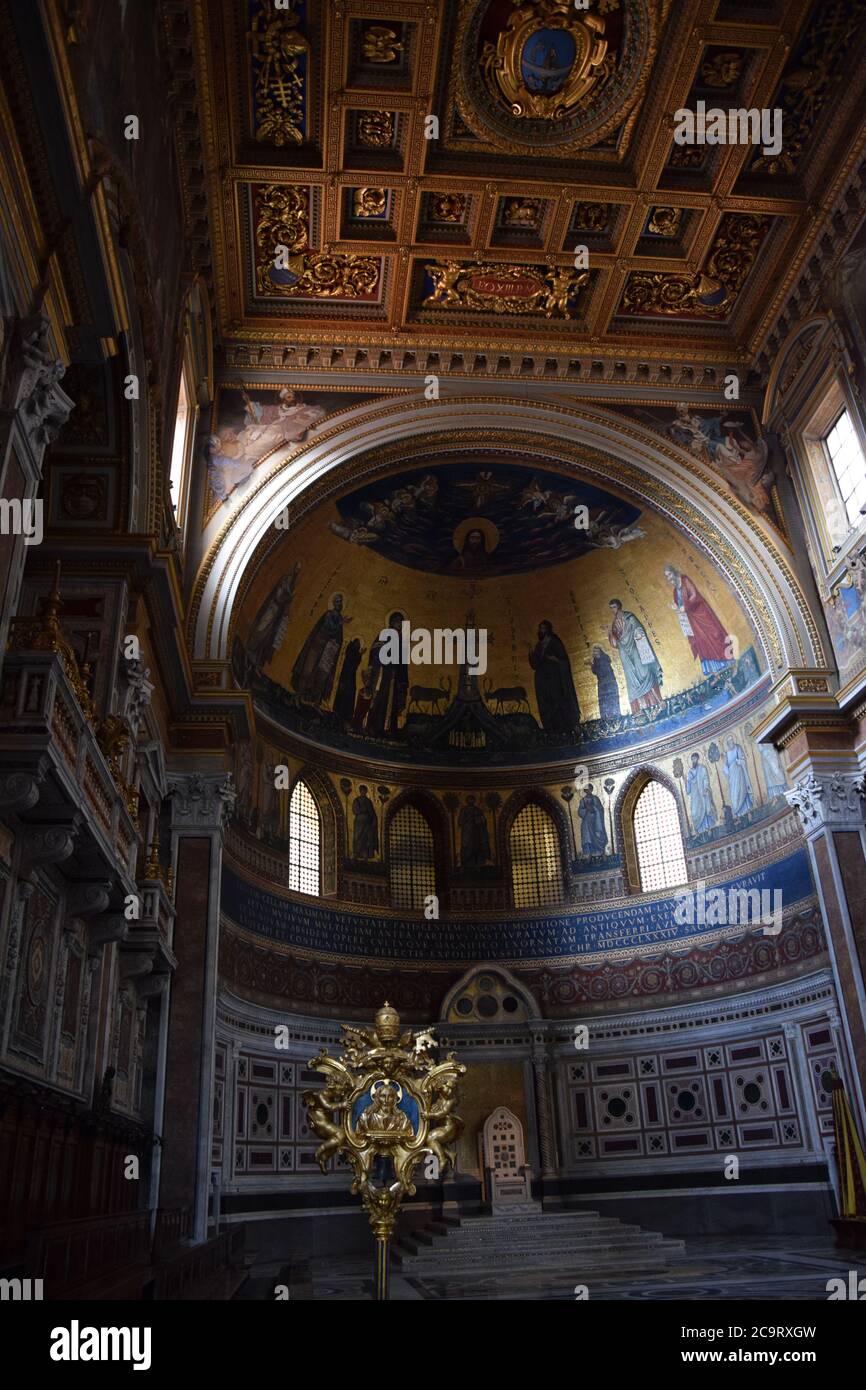 Interior of the St. John Basilica - Basilica di San Giovanni in ...