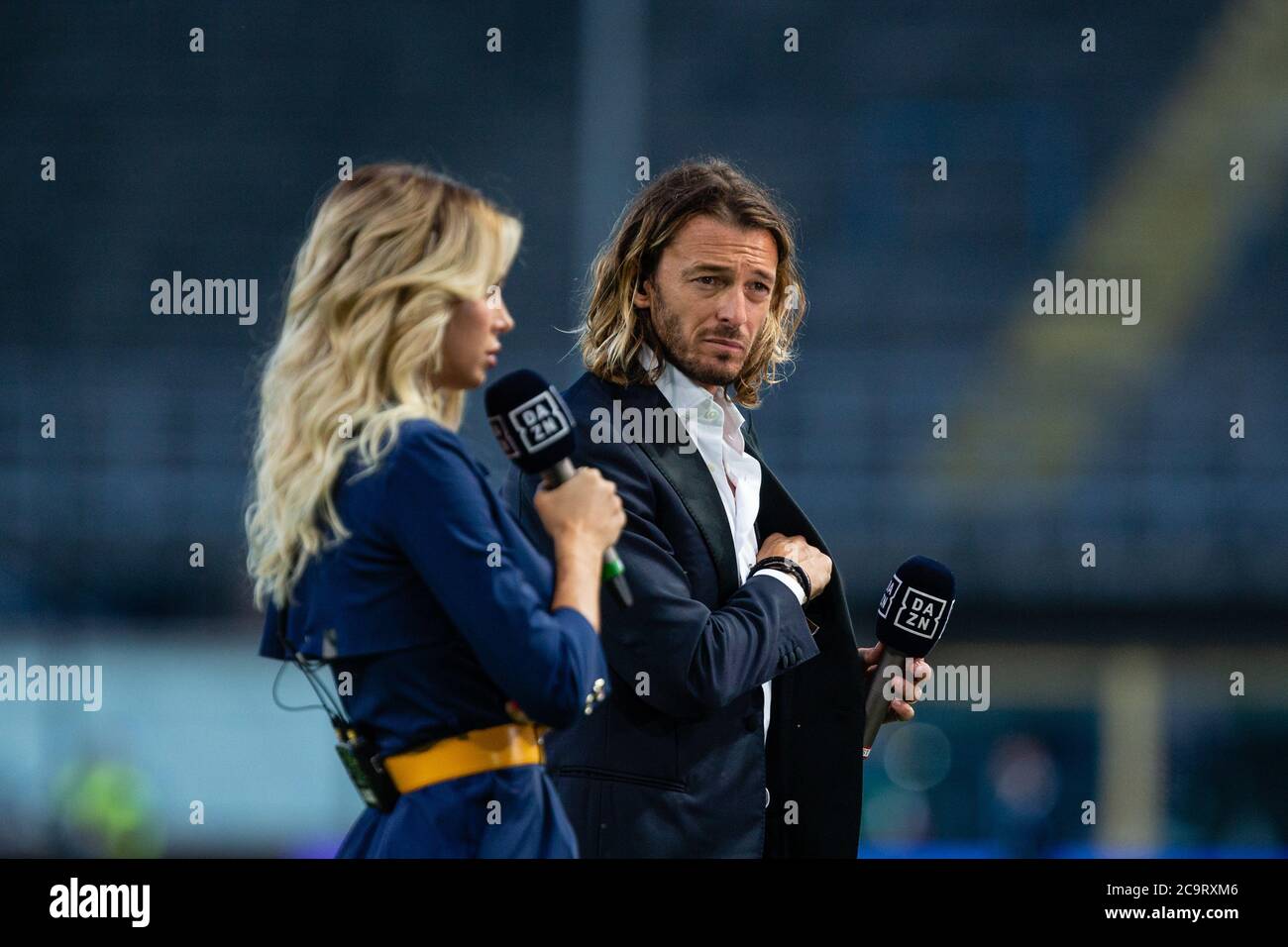 Federico Balzaretti (DAZN) during Atalanta Bergamasca Calcio vs FC ...