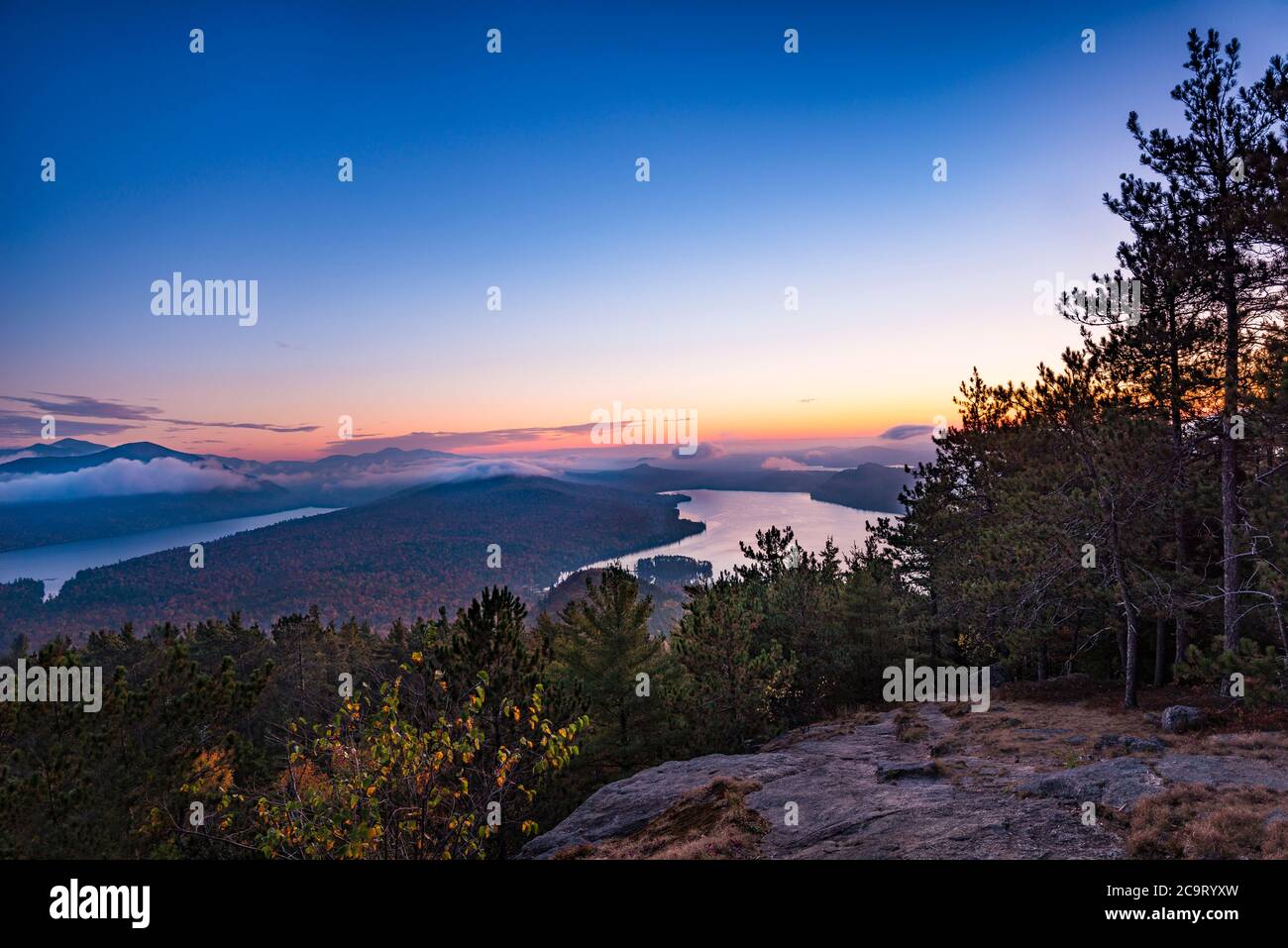 Adirondack lake sunset hi-res stock photography and images - Alamy