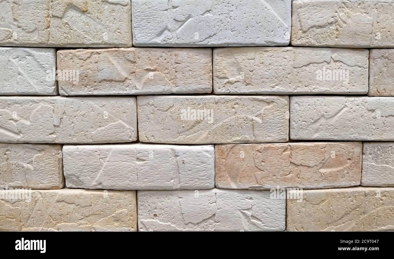 Beige tone stone brick background. Beige brick wall background texture ...