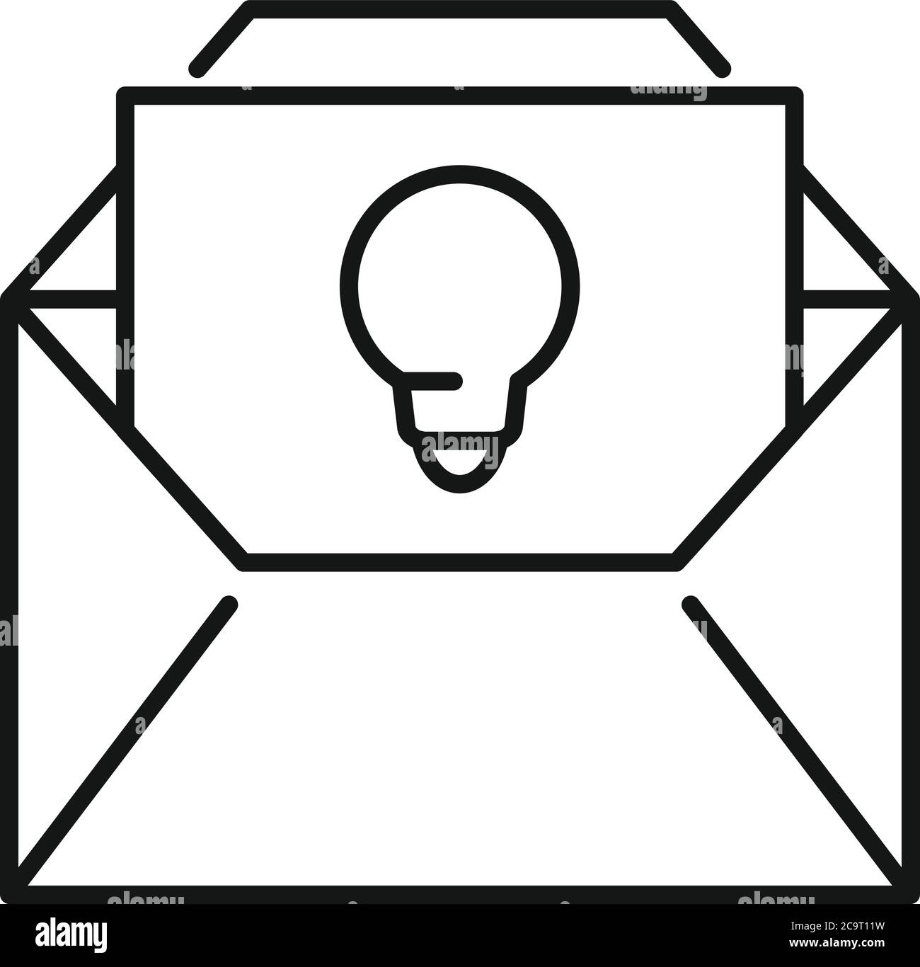 New mail innovation icon. Outline new mail innovation vector icon for ...