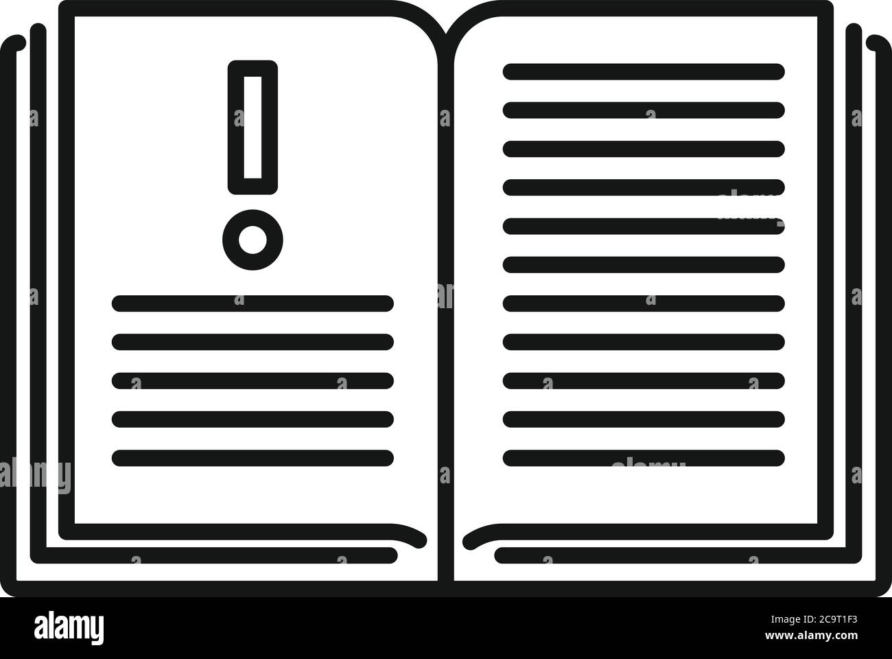 Open innovation book icon. Outline open innovation book vector icon for ...