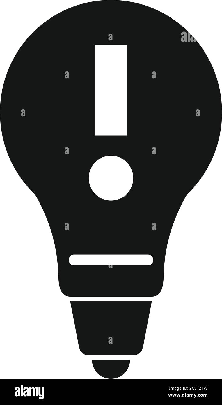 Modern bulb idea icon. Simple illustration of modern bulb idea vector ...