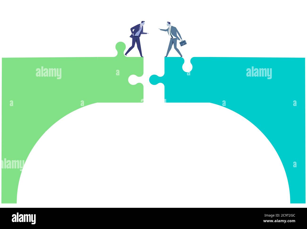 Partnership symbol connection - vector illustration Stock Vector Image ...