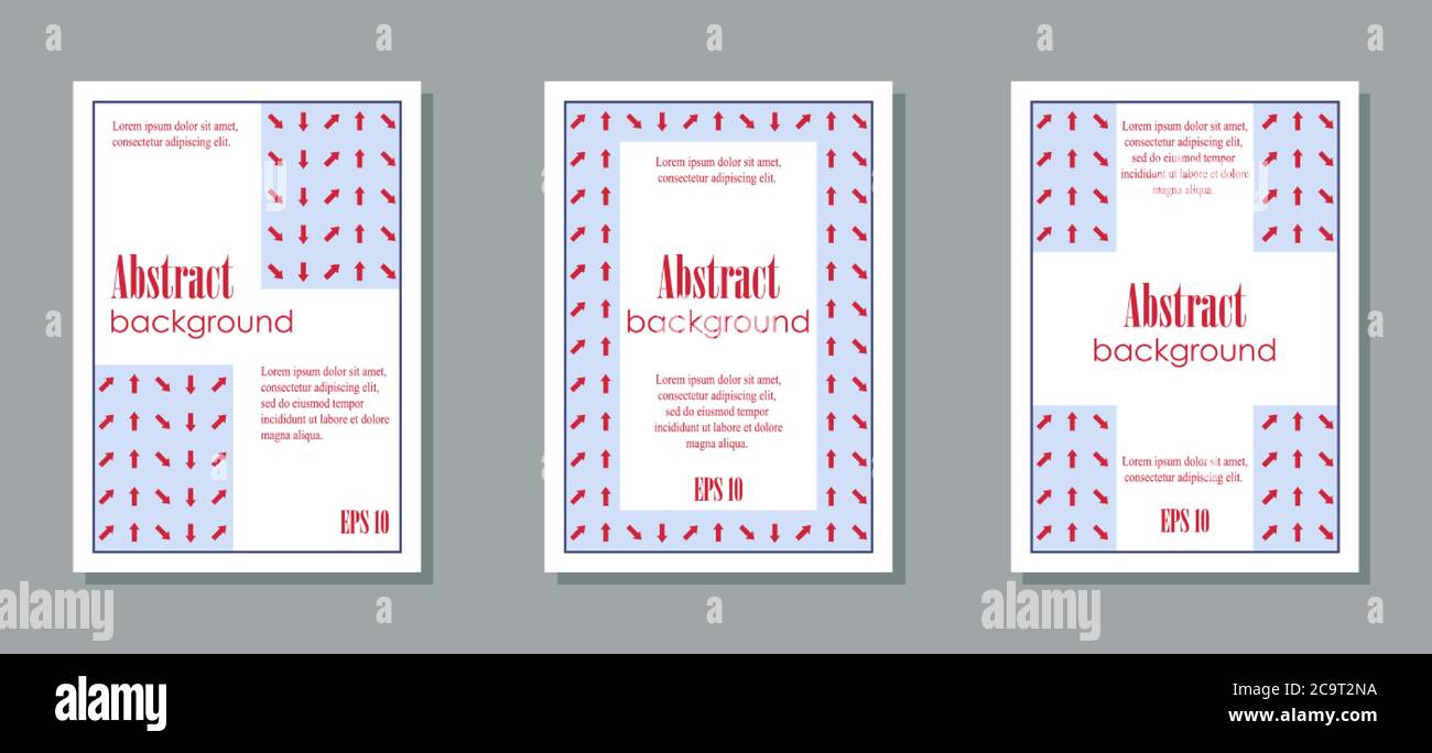 Abstract blue arrow brochure design Stock Vector Images - Alamy
