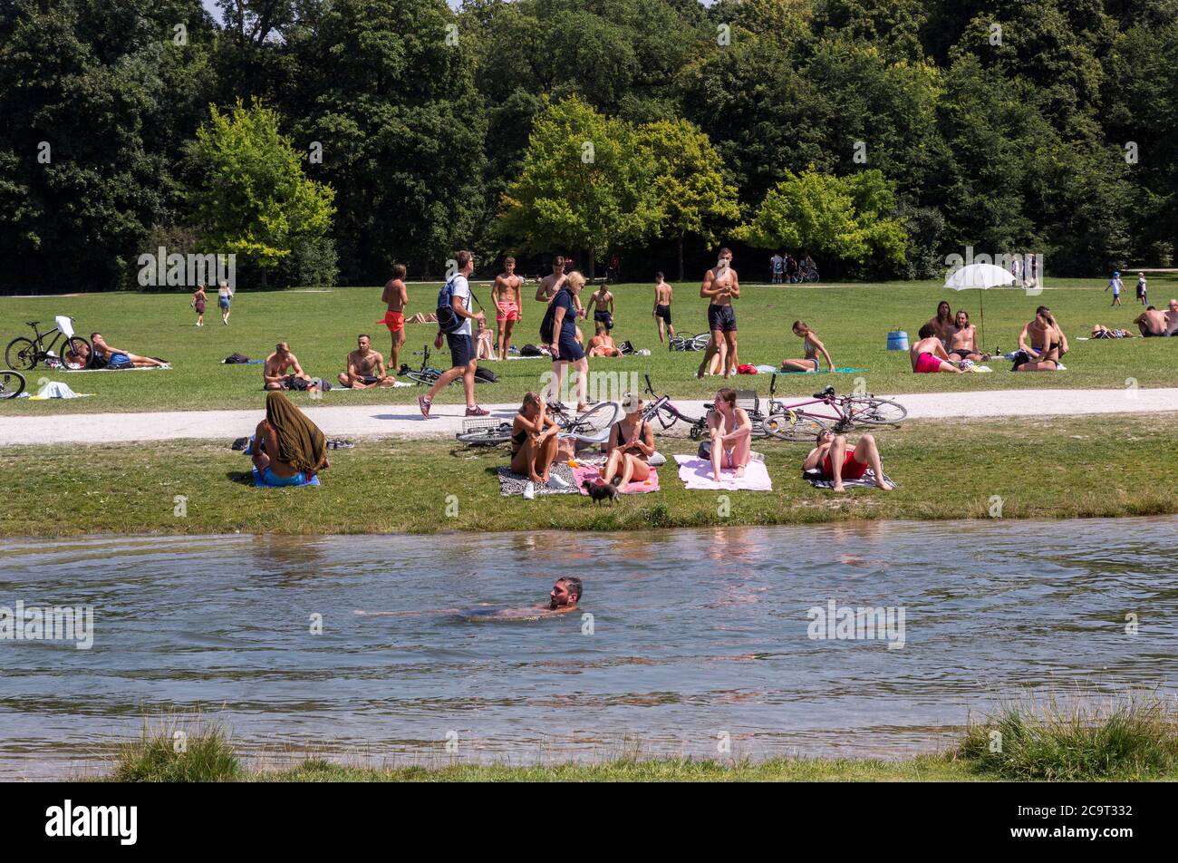 Heat wave in Munich, Germany Stock Photo - Alamy