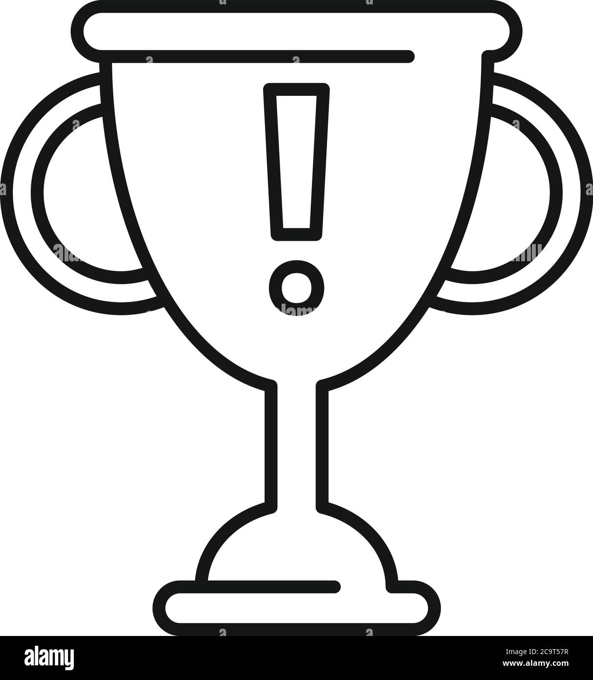 Gold cup innovation icon. Outline gold cup innovation vector icon for ...