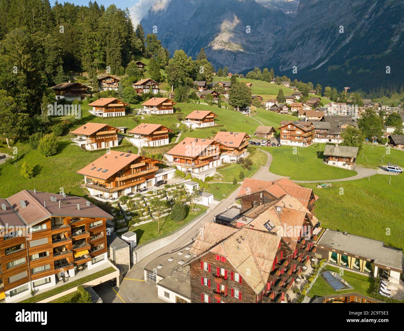 Famous village Grindelwald in swiss alps - starting point for train ...