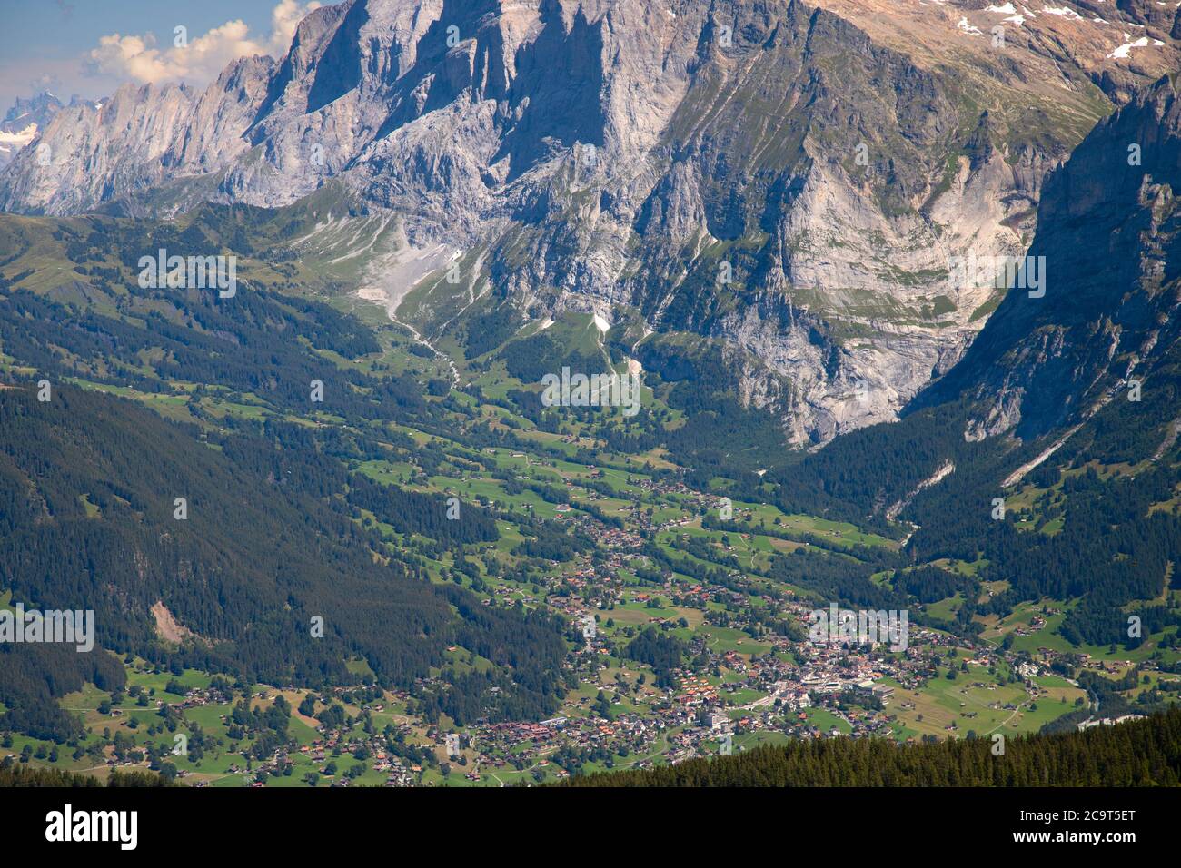 Famous village Grindelwald in swiss alps - starting point for train ...