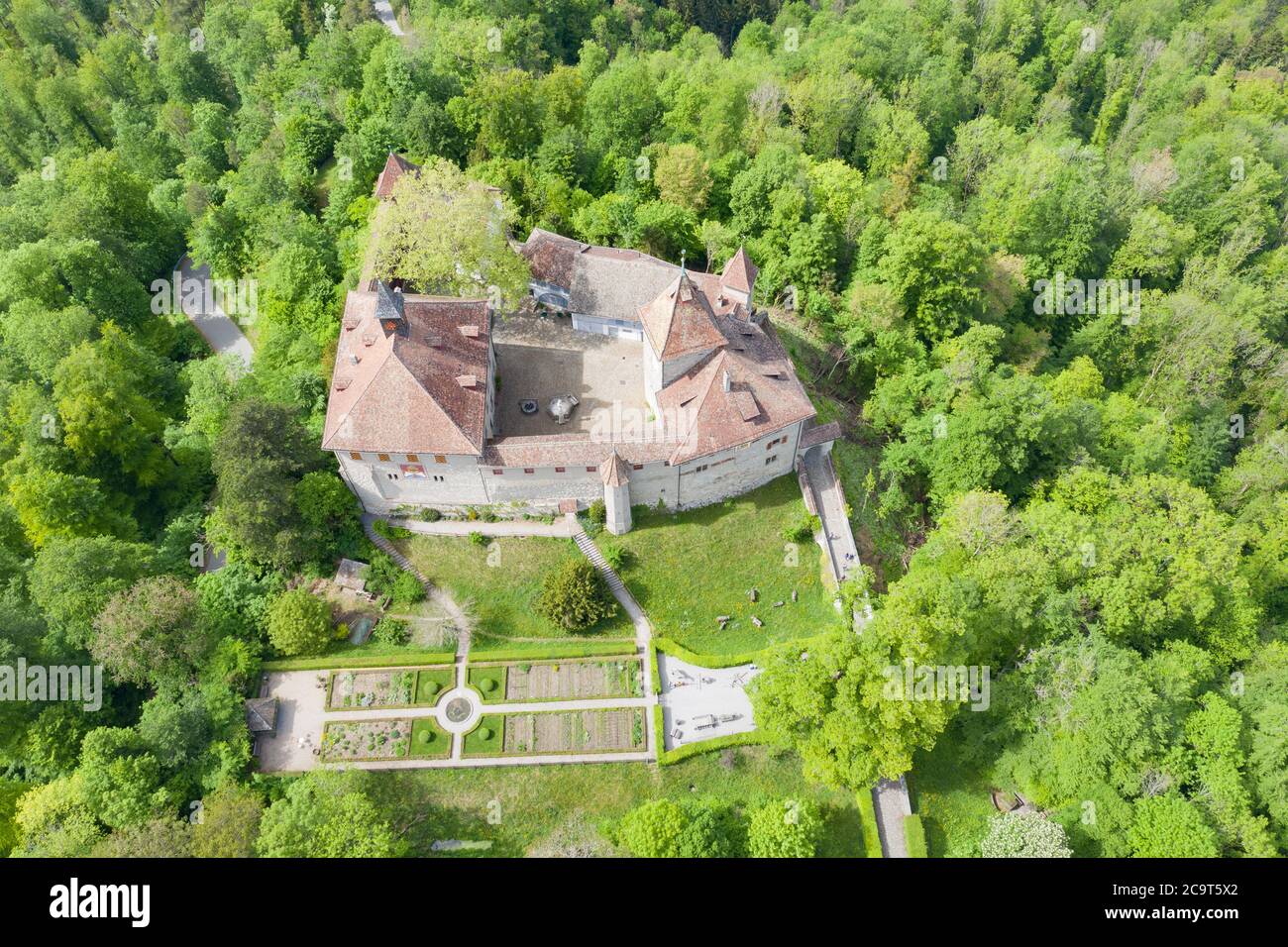Kyburg castle located between Zurich and Winterthur, Switzerland Stock ...