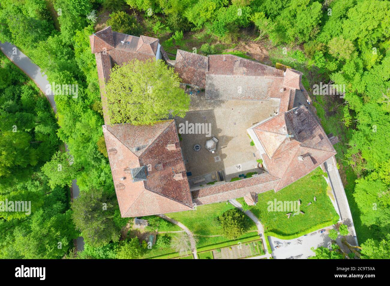 Kyburg castle located between Zurich and Winterthur, Switzerland Stock ...