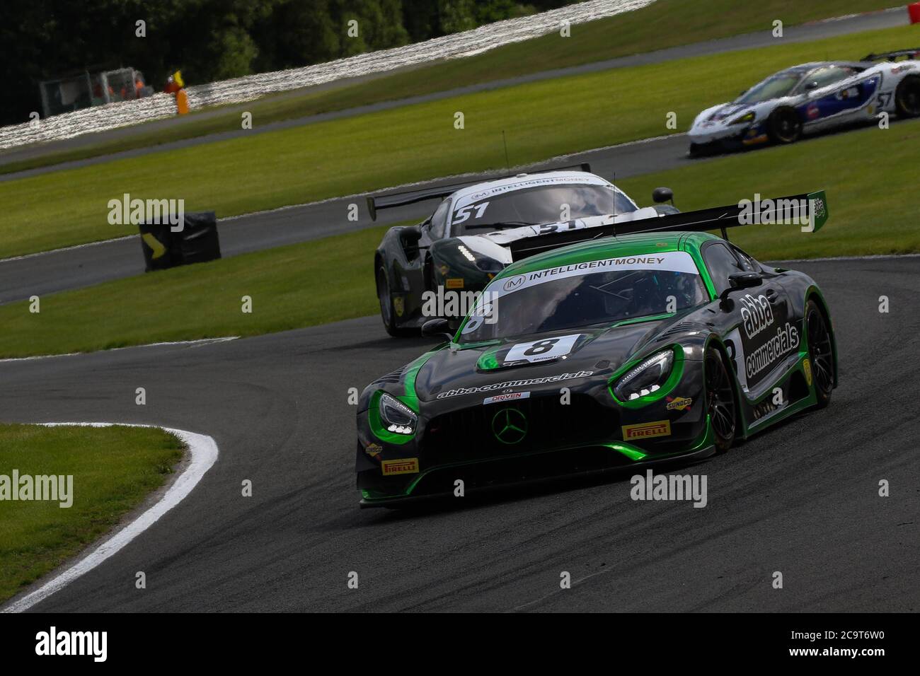 Tarporley, UK. 02nd Aug, 2020. Team ABBA Racing Mercedes-AMG driven by ...