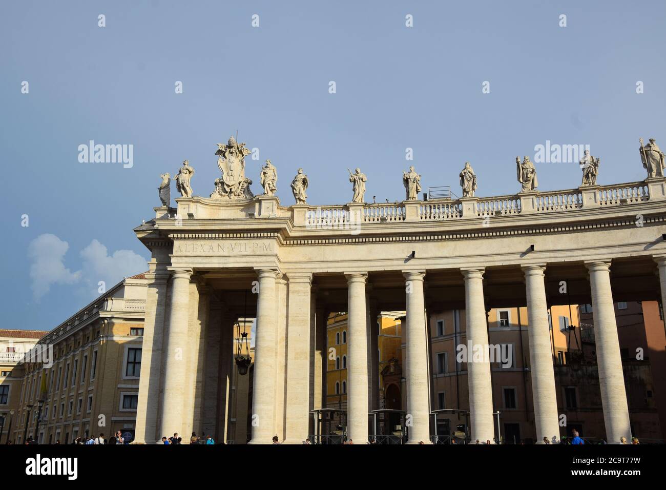 Saint Peter's Square in the city of Rome, Italy Stock Photo - Alamy