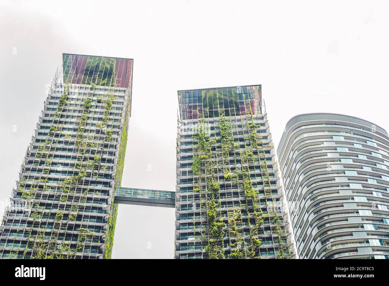 KUALA LUMPUR, MALAYSIA - 24 FEBRUARY 2017: Eco architecture. Green ...