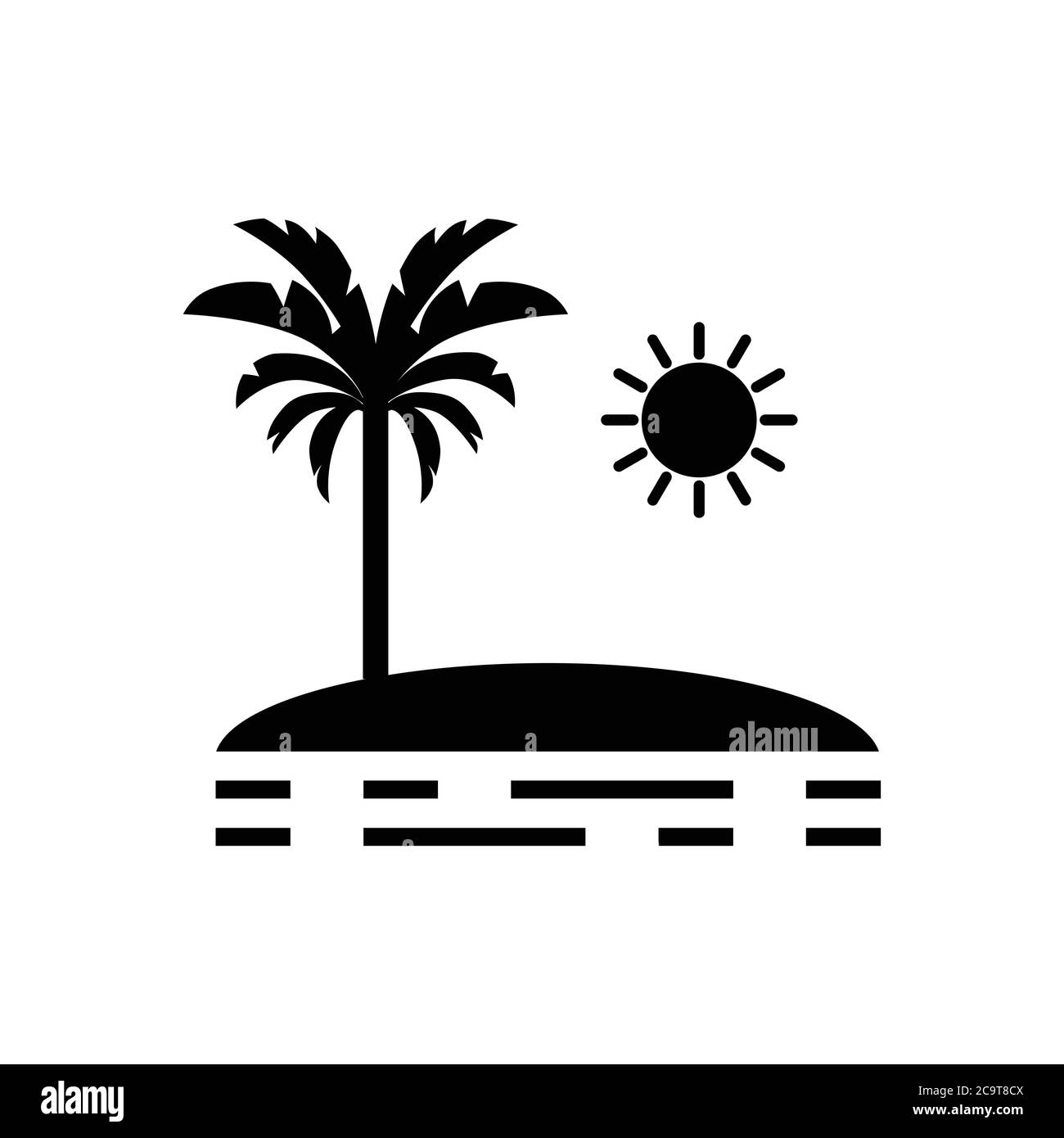 beach icon vector Stock Vector Image & Art - Alamy