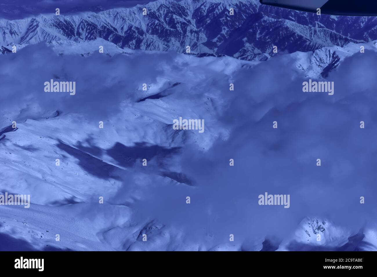 Photograph of snow covered mountains of Himalayas at Kashmir India ...