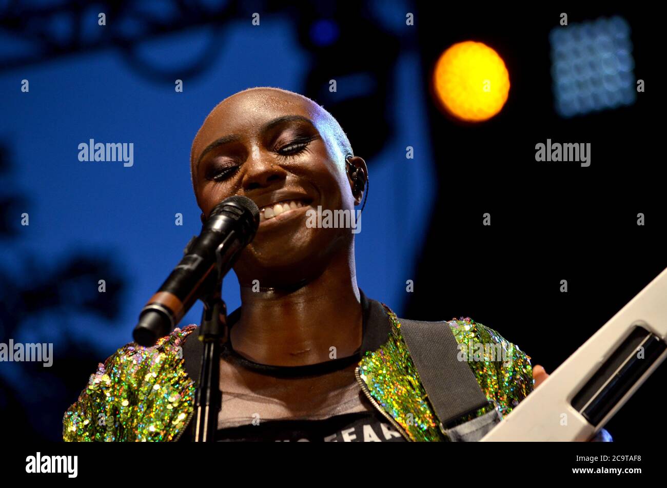 British singer/songwriter Laura Mvula at Central Park SummerStage in ...