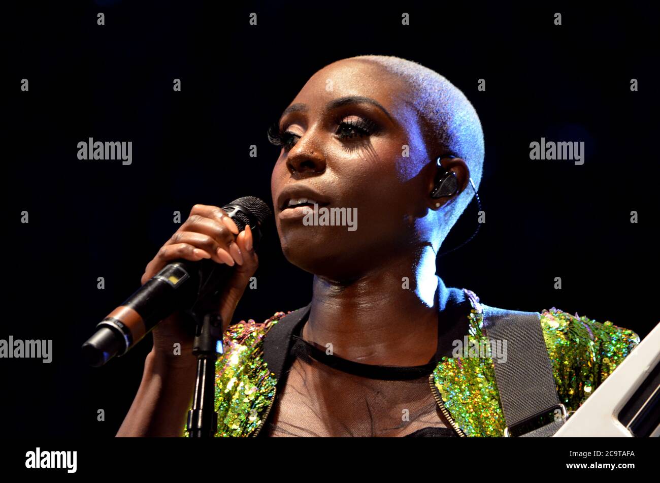 British singer/songwriter Laura Mvula at Central Park SummerStage in ...