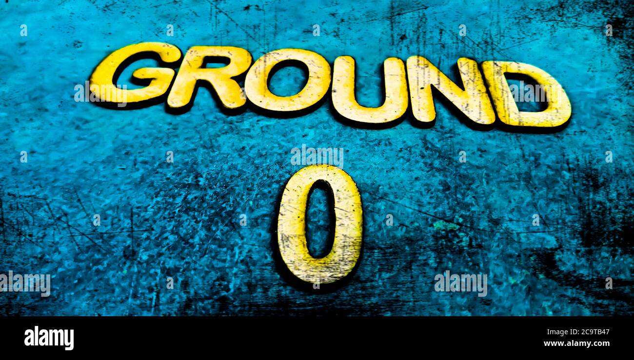 Ground zero word communication art abstract visible at beautiful ...