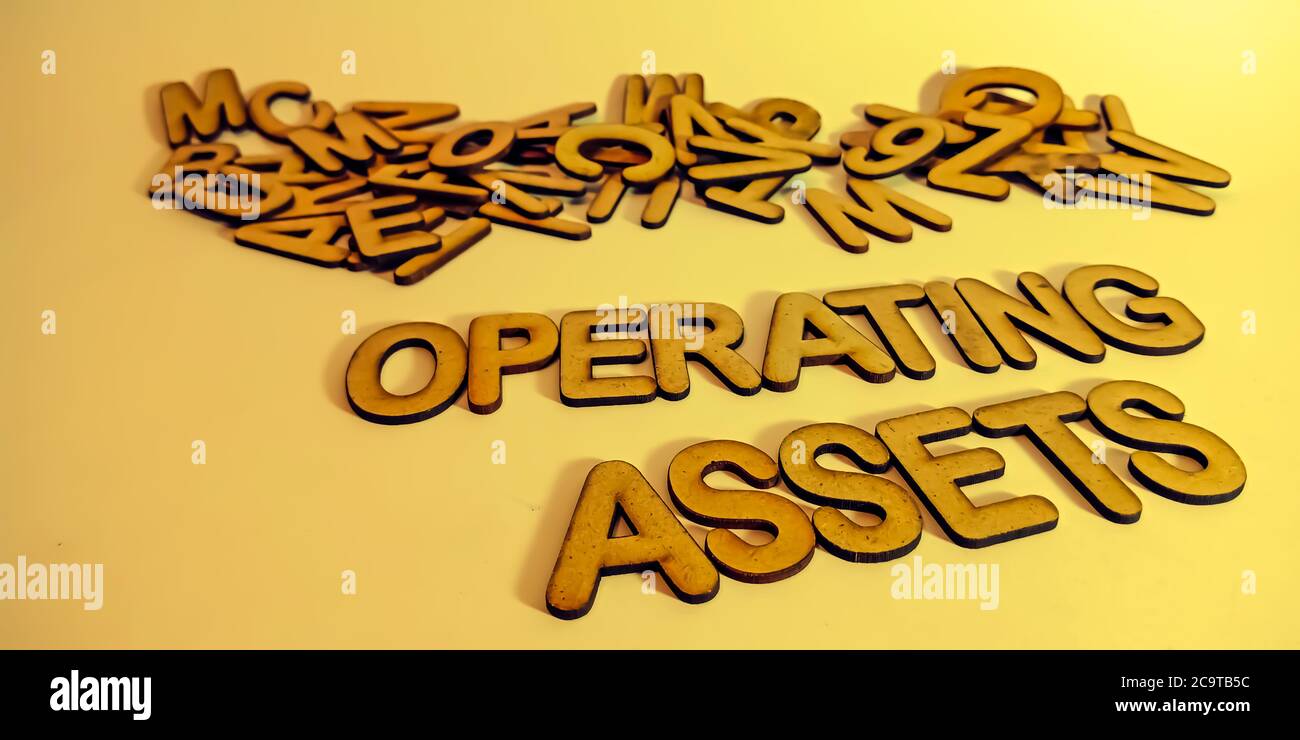 Operating Assets word communication art abstract visible at beautiful ...