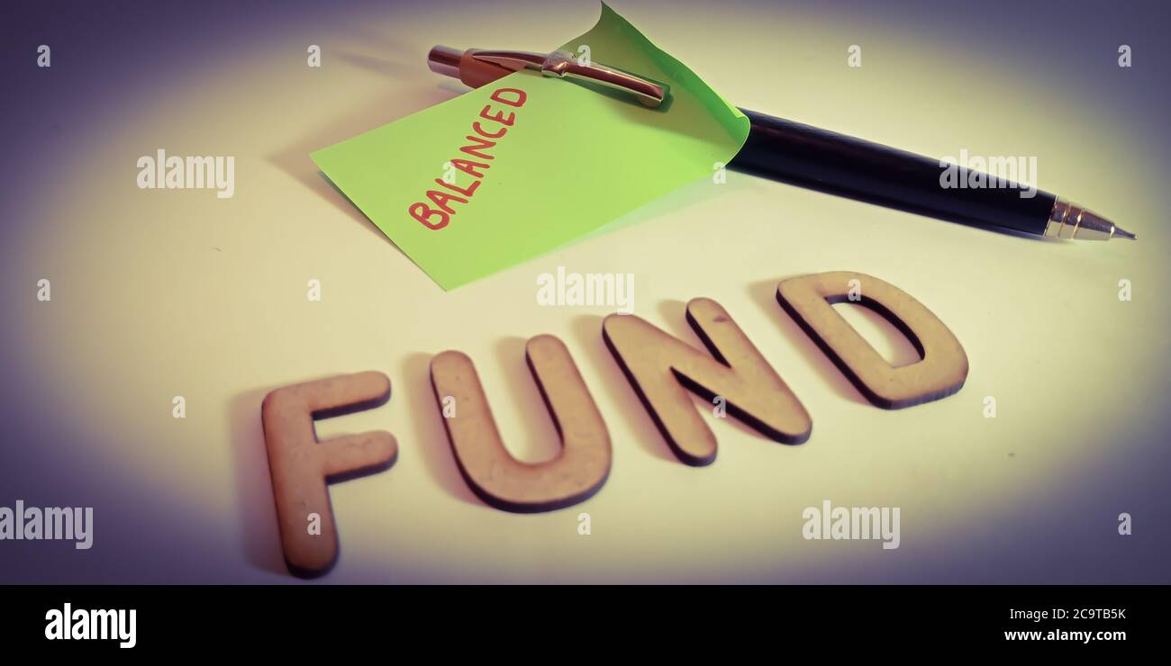 Balanced fund word communication art abstract visible at beautiful ...