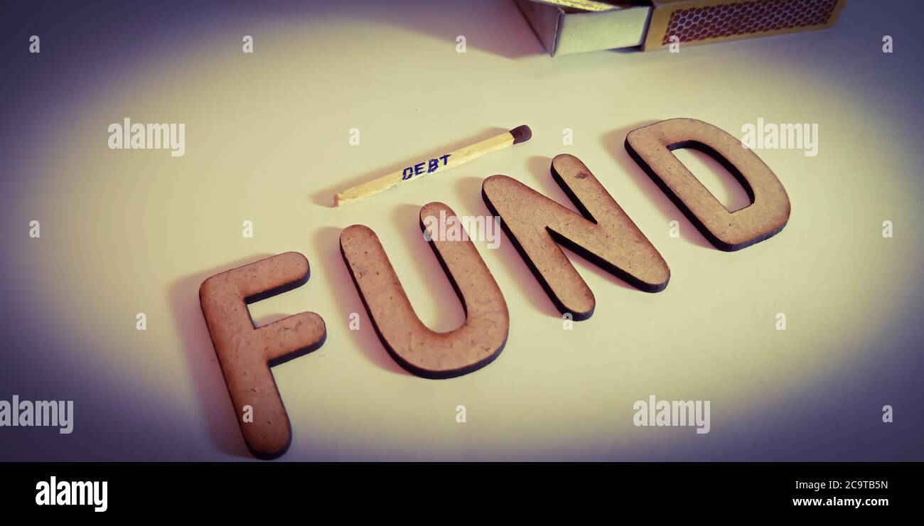 Debt Fund word communication art abstract visible at beautiful business ...