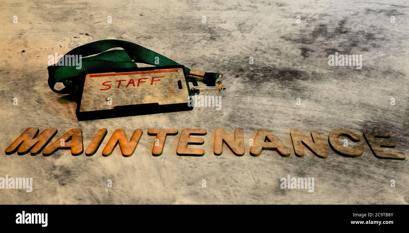 Staff maintenance word communication art abstract visible at beautiful ...