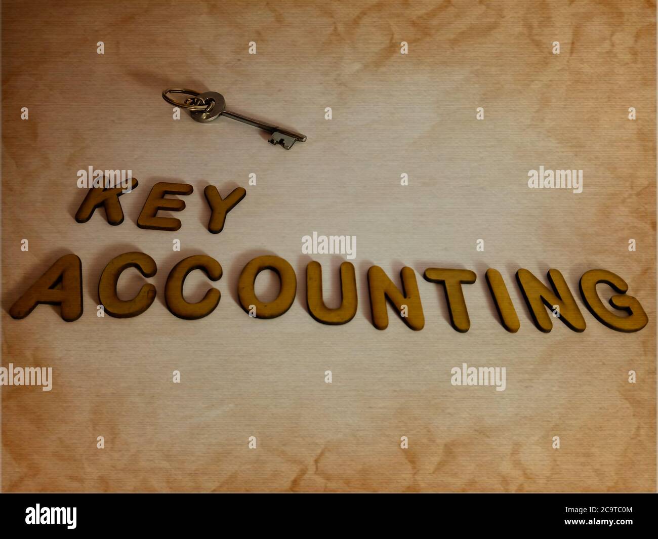 key accounting word presenting finance terminology for business ...