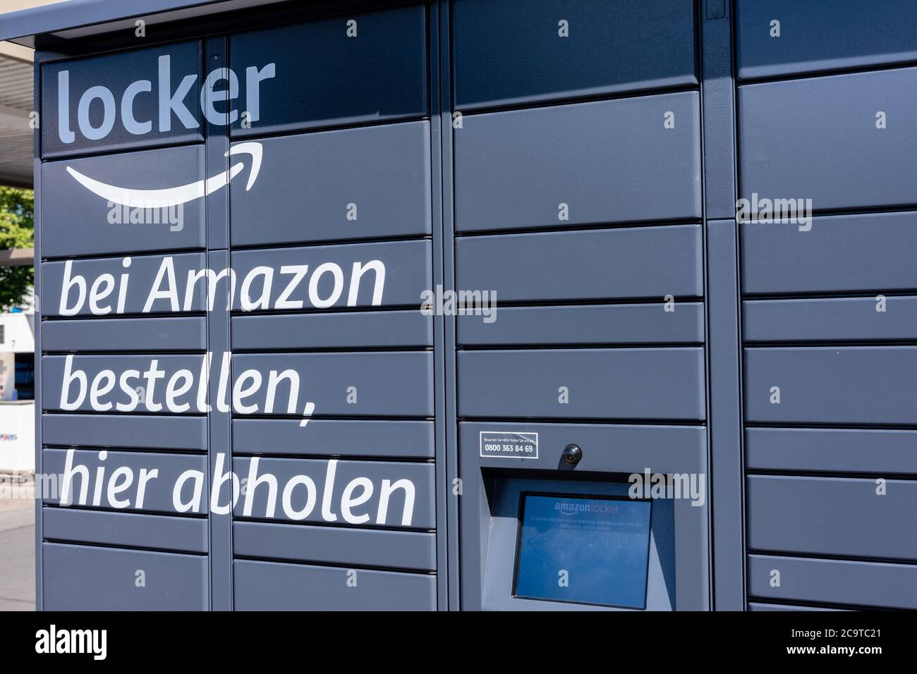 Amazon Packstation (locker), where customers can pick up their order ...
