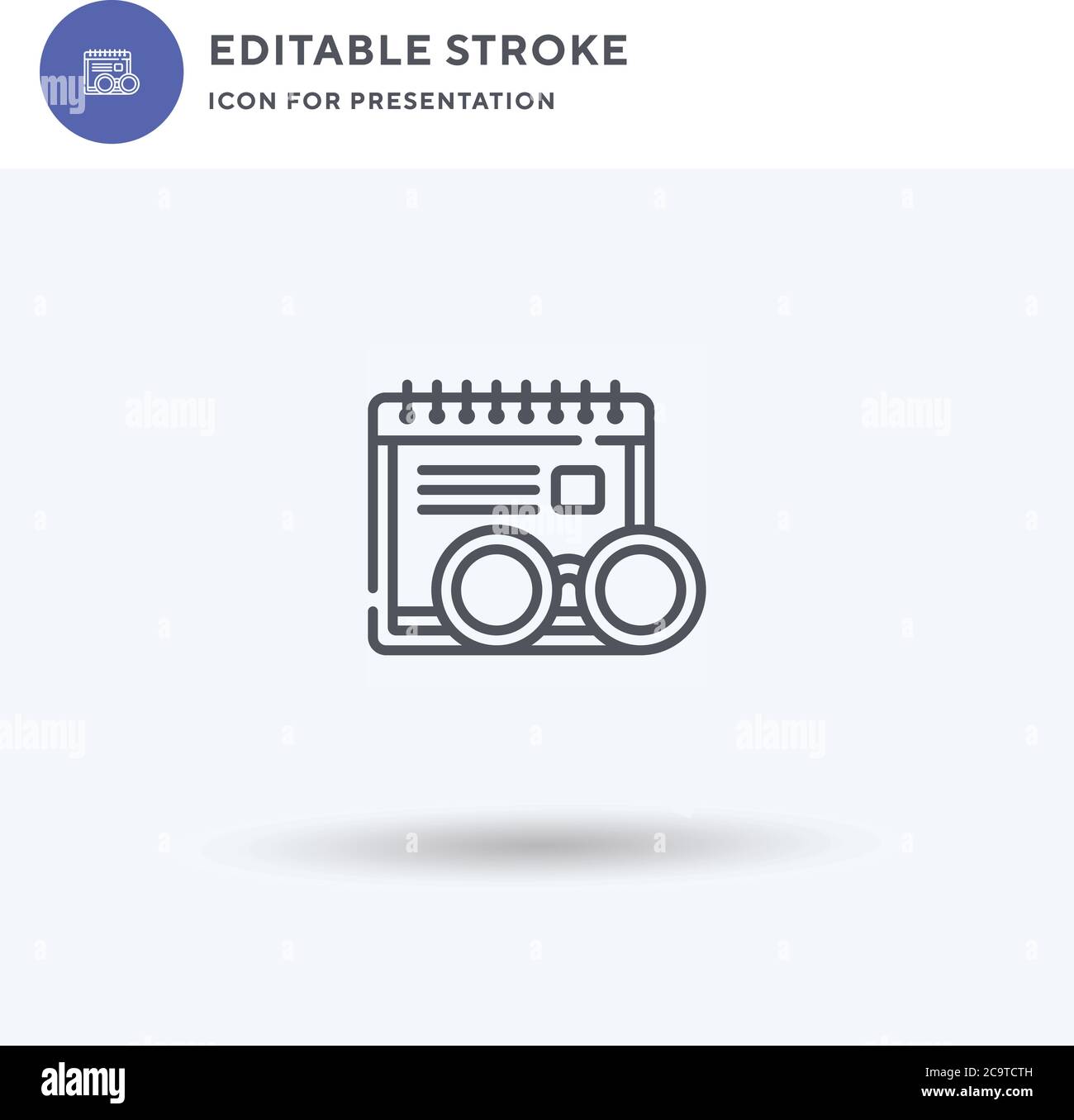 Journalism icon vector, filled flat sign, solid pictogram isolated on ...