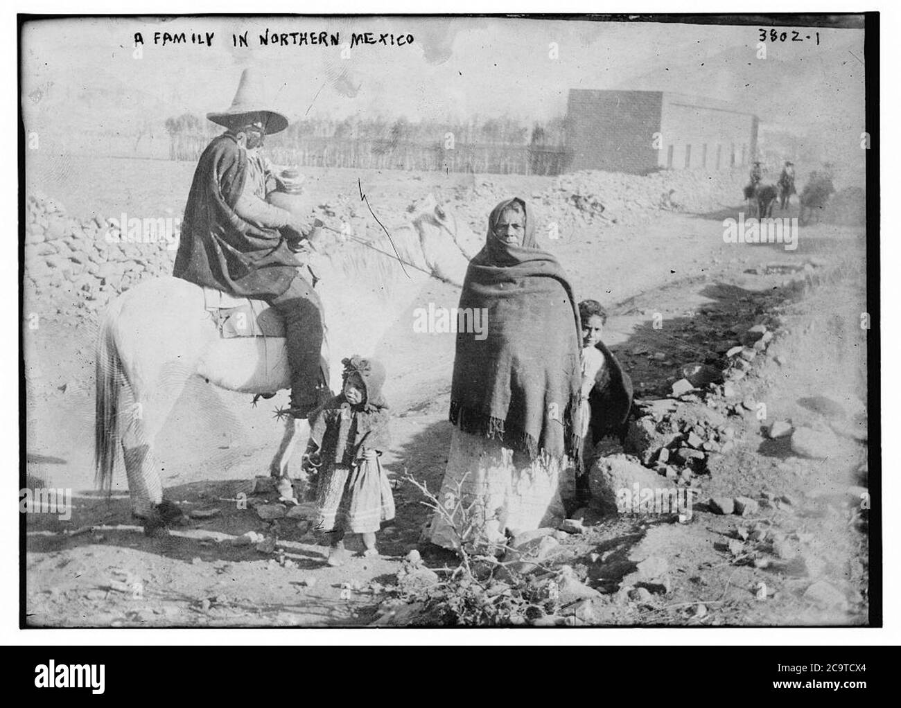 A family in Northern Mexico Stock Photo - Alamy