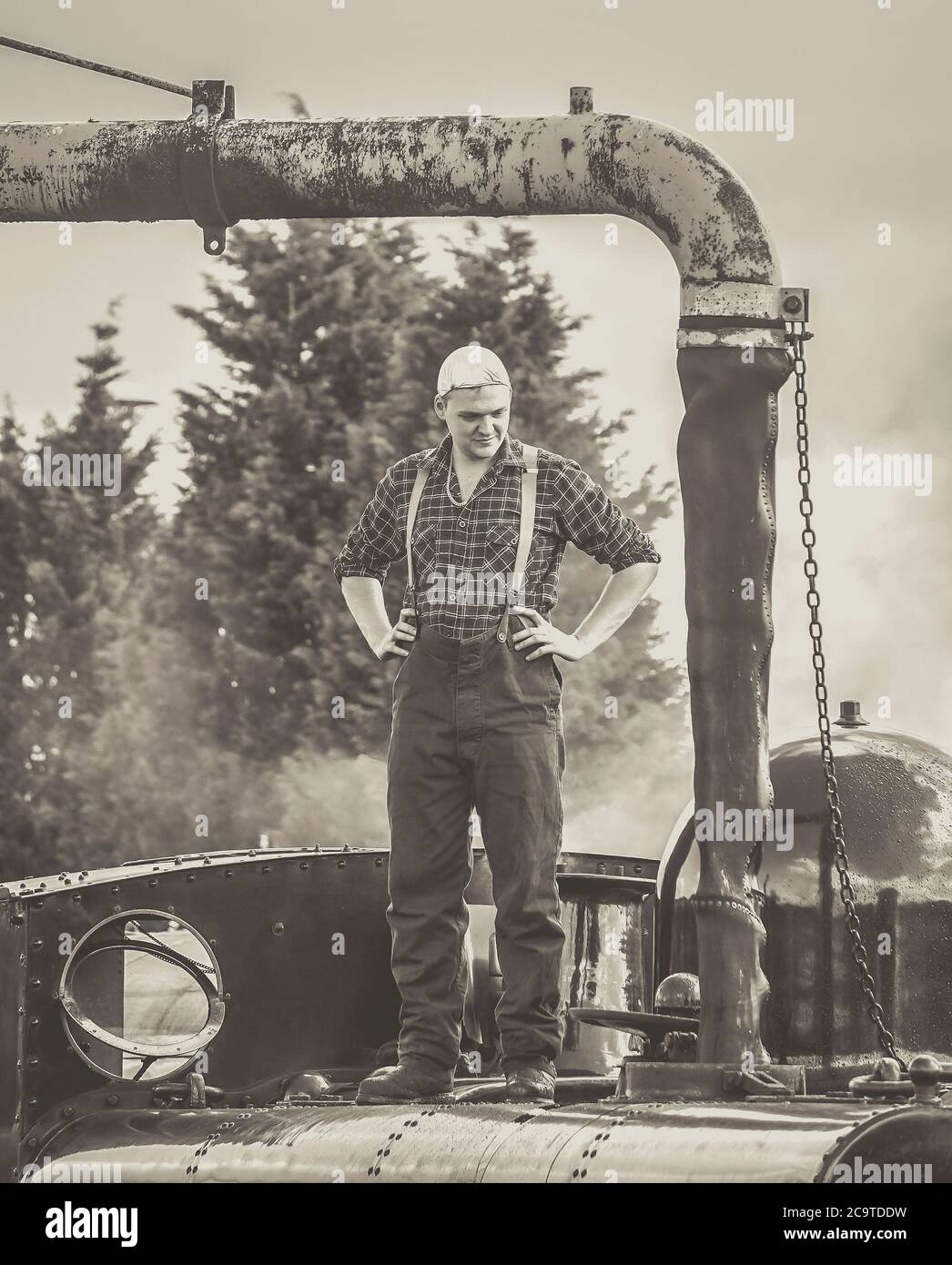 Steam locomotive fireman old hi-res stock photography and images - Alamy