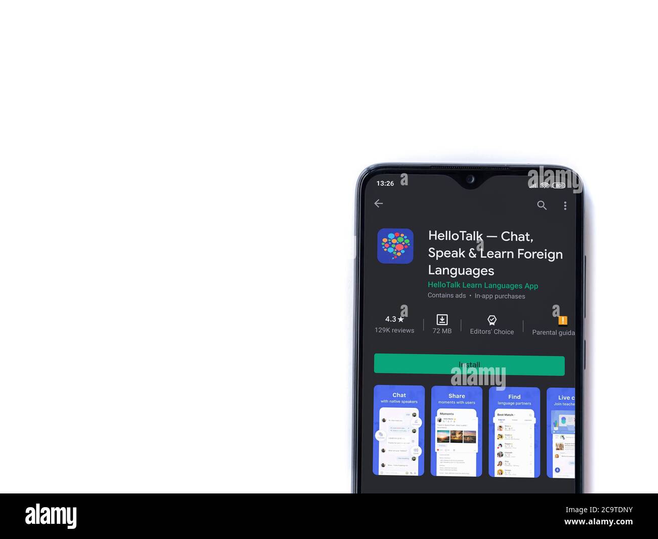 Lod, Israel - July 8, 2020: HelloTalk - Language learning app play ...