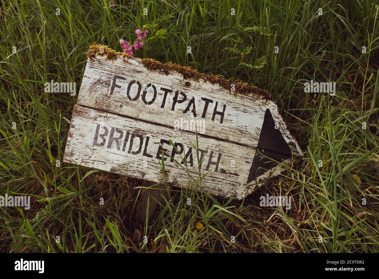 Traditional footpath sign hi-res stock photography and images - Alamy