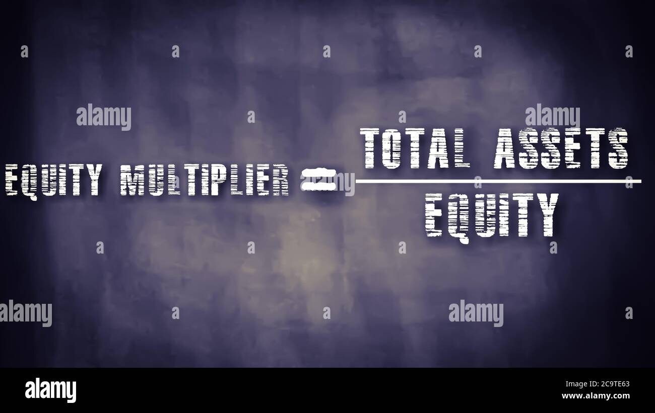 Equity multiplier equal to total assets upon equity business equation ...