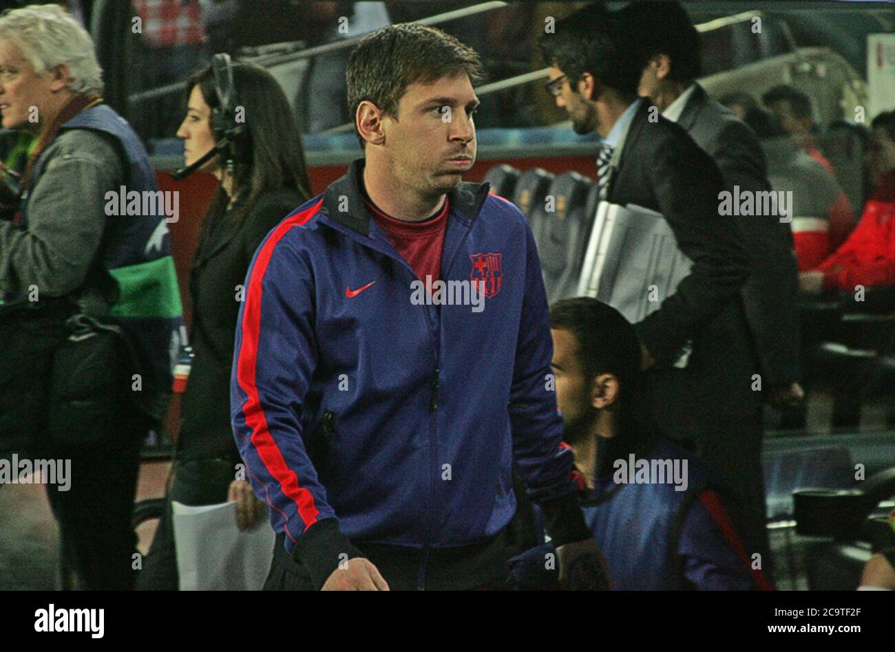 Lionel Messi During the Champion League2012 - 2013,FC Barcelone - Paris ...